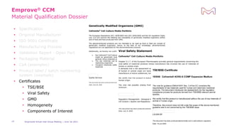 The Emprove® Program: Introduction of New Portfolio Additions | PDF | Chemistry | Science