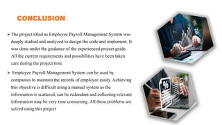 Employee payroll management system software project | PDF