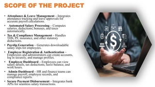 Employee payroll management system software project | PDF
