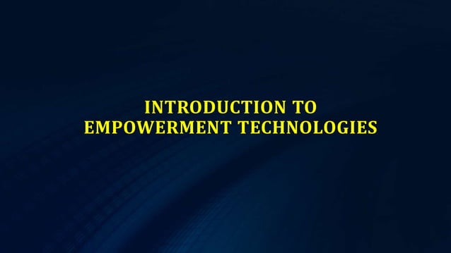 Emp Tech 1 introduction | PPTX | Internet | Computing