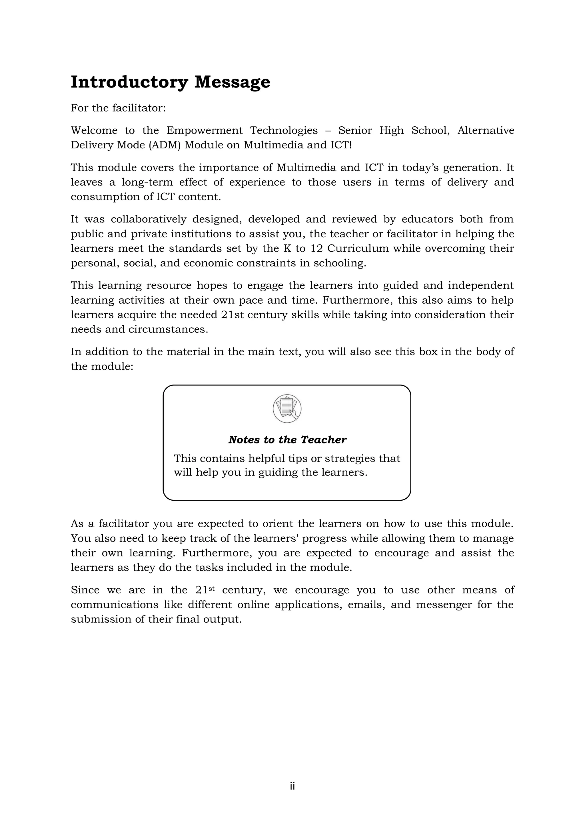 Emp tech q2_m12_l1_multimedia_and_ict_fv | PDF | Homework and Study ...