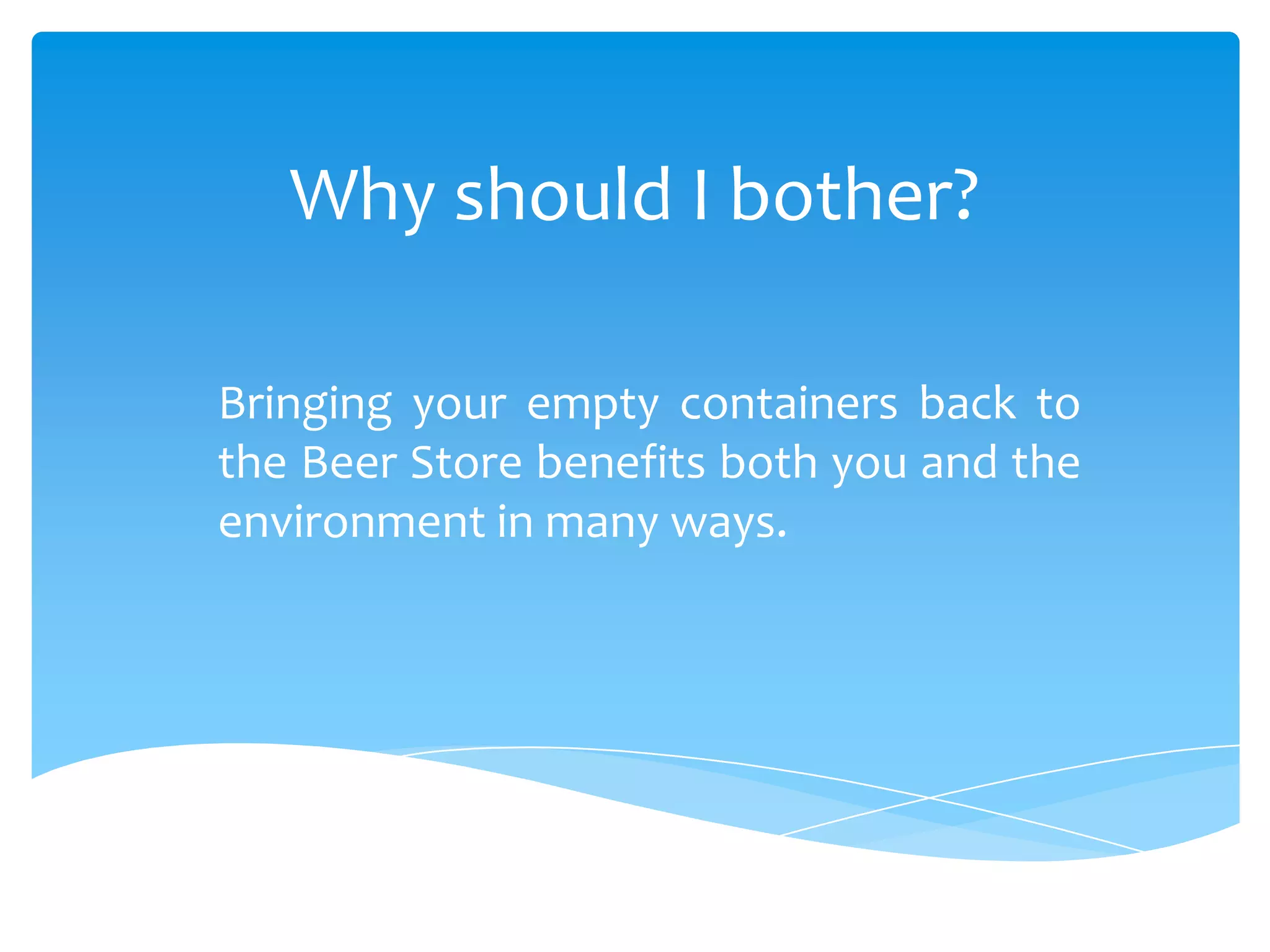 Recycling your Alcohol containers | PPTX | Alcoholic Beverages | Food ...