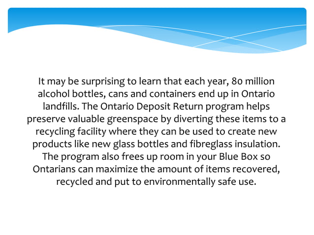 Recycling your Alcohol containers | PPTX | Alcoholic Beverages | Food ...