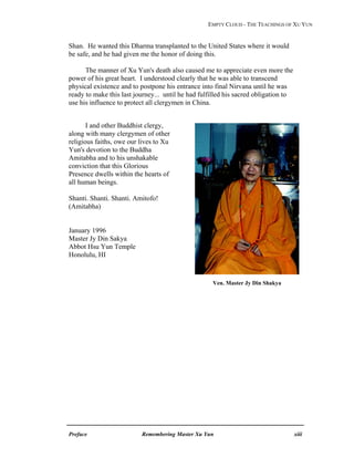 Empty cloud the teachings of zen master xu yun | PDF