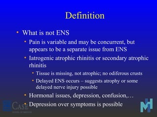 Empty nose syndrome riyadh | PPT