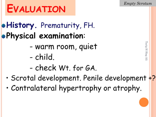 Empty scrotum tutorial | PPT