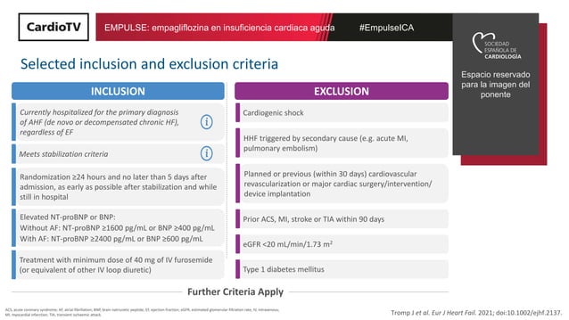EMPULSE: empagliflozina en insuficiencia cardiaca aguda | PDF