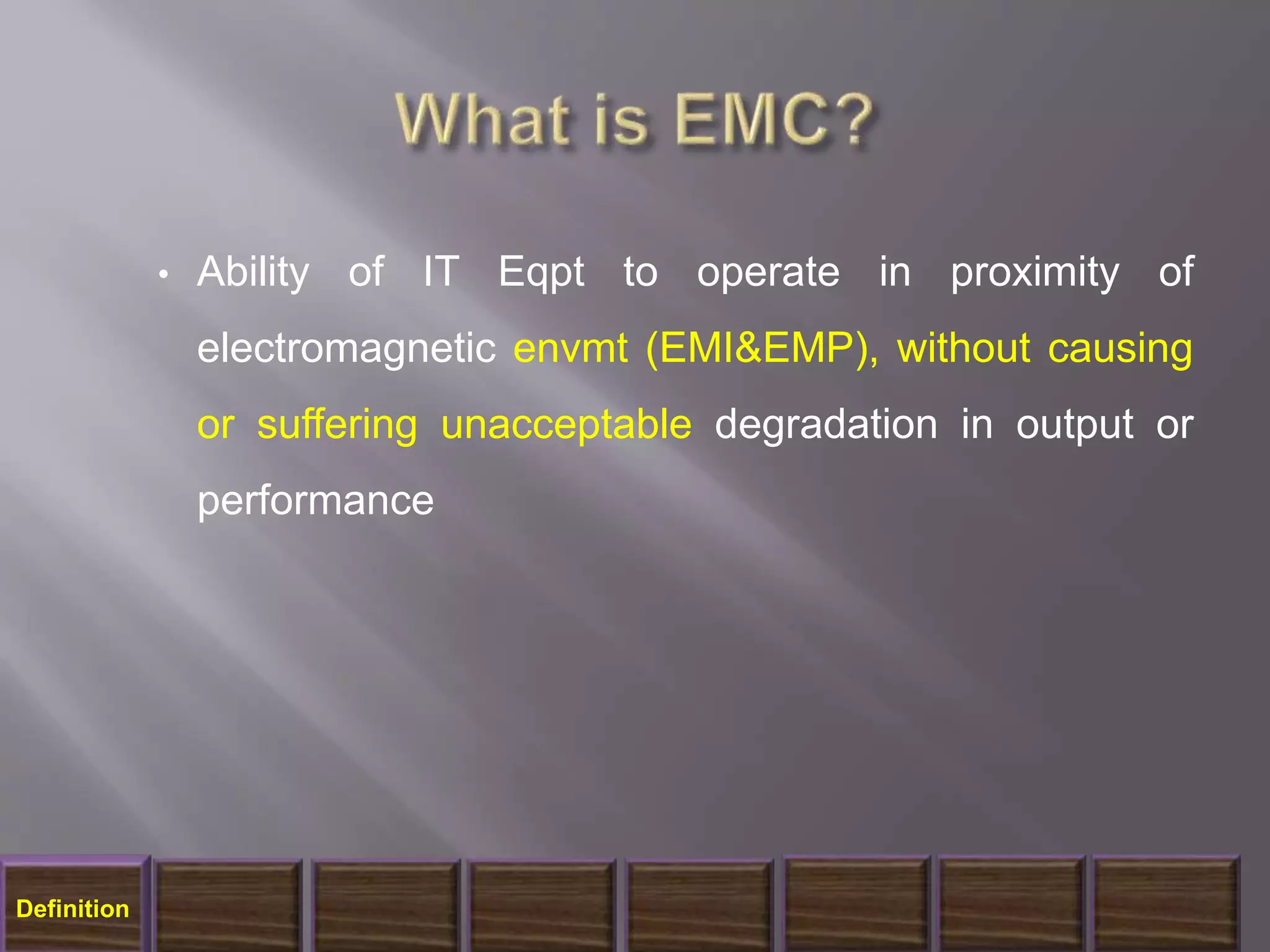 EMI and EMP Protection and Shielding | PPTX
