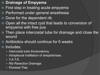 Empyema- Pus in Pleura | PPTX