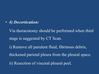 Empyema thoracis | PPTX