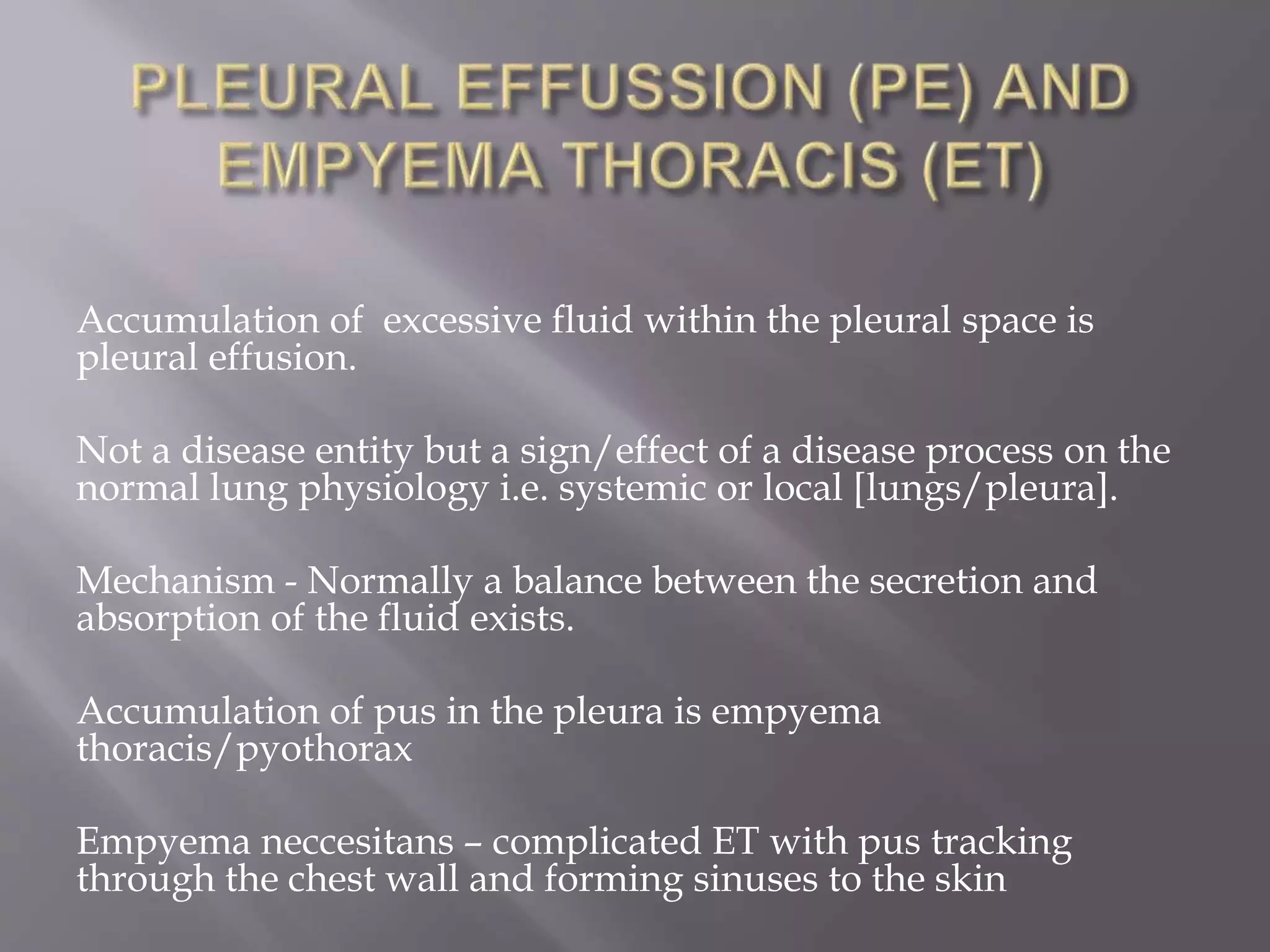 empyema.pptx | Lung and Respiratory Health | Diseases and Conditions