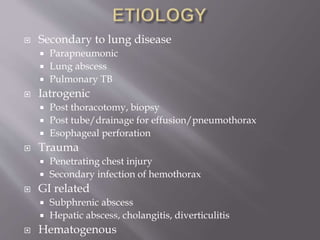 empyema.pptx | Lung and Respiratory Health | Diseases and Conditions