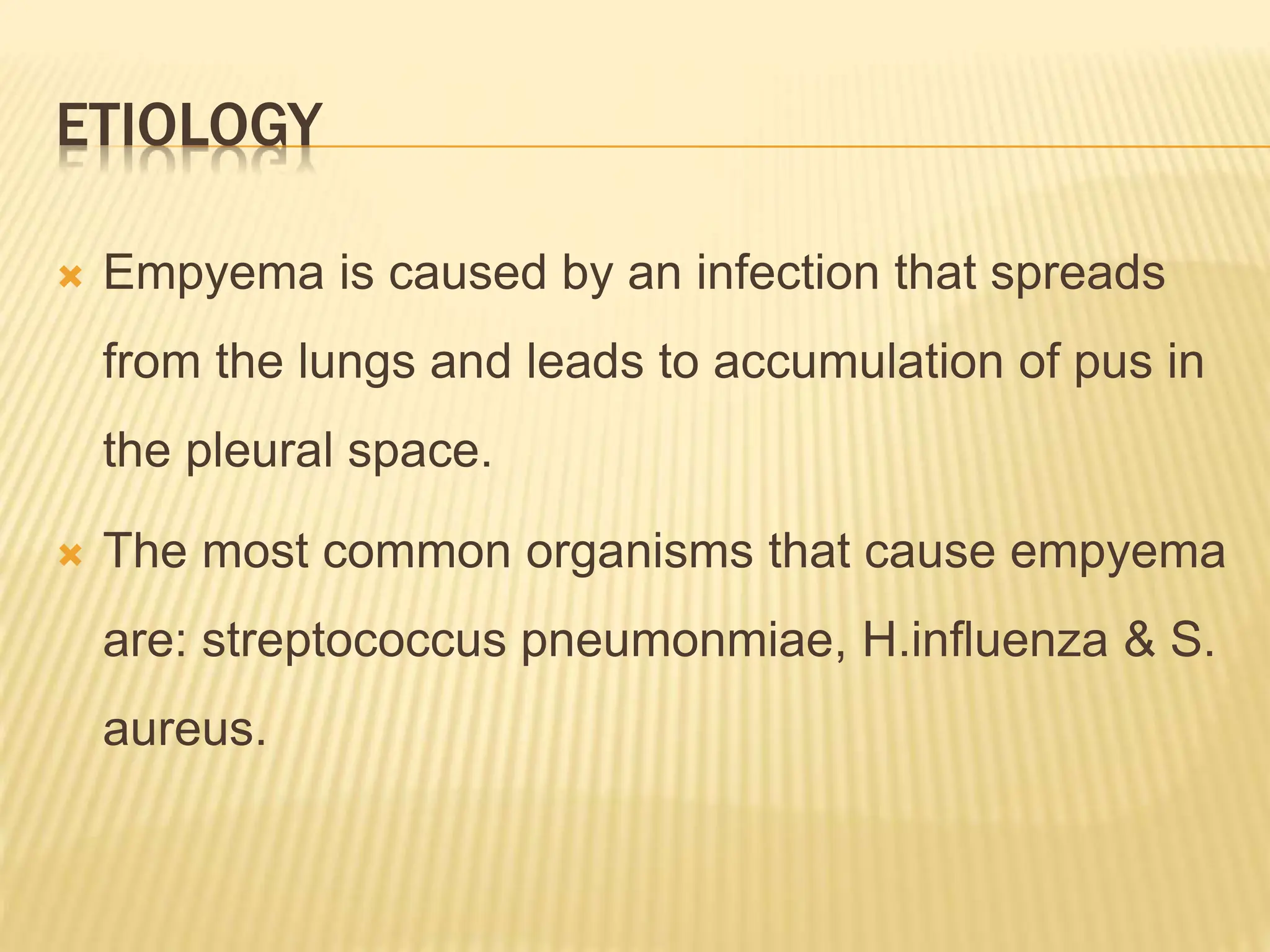 Empyema - Adult Health Nursing . power point | PPTX