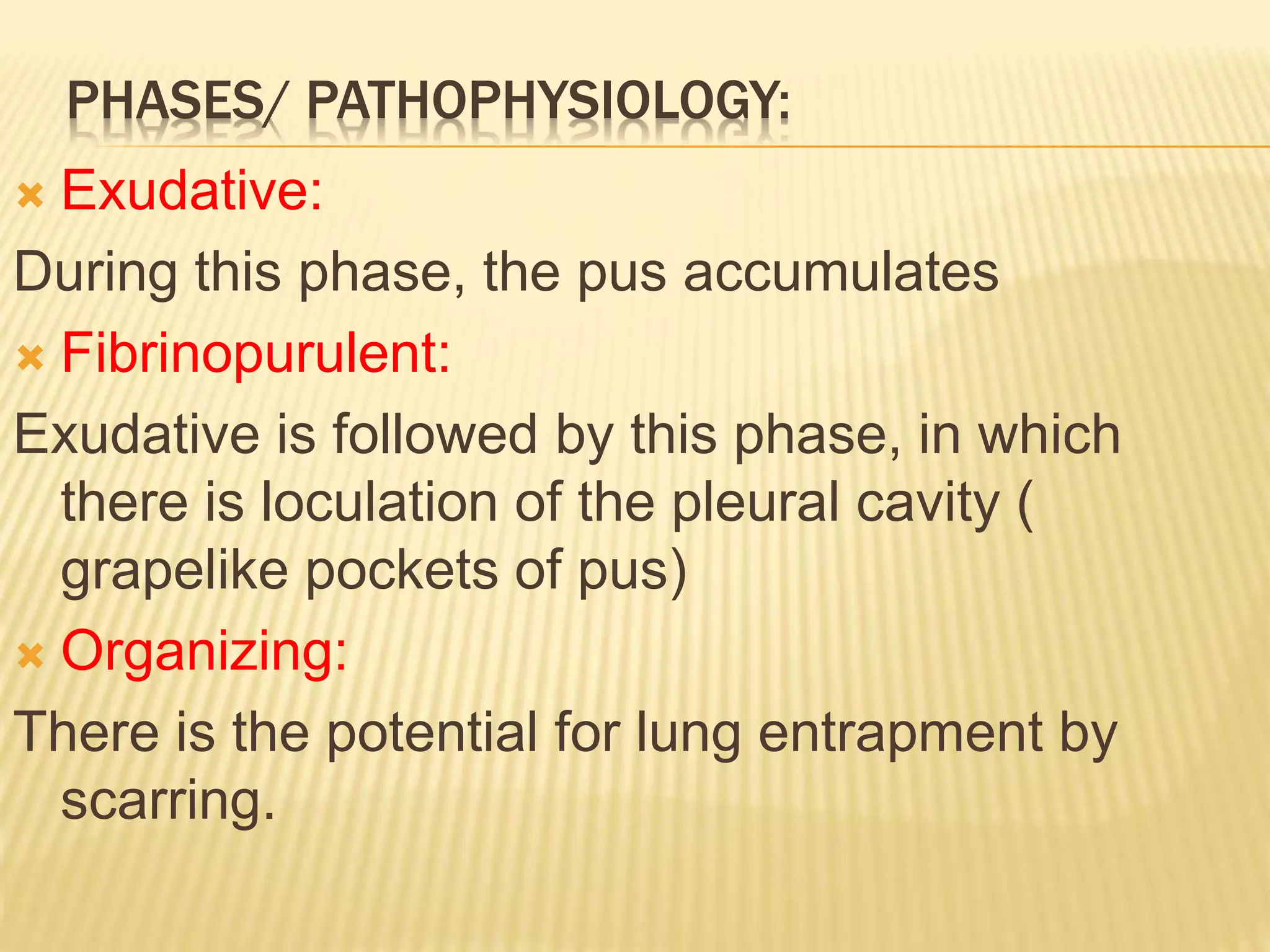 Empyema - Adult Health Nursing . power point | PPTX