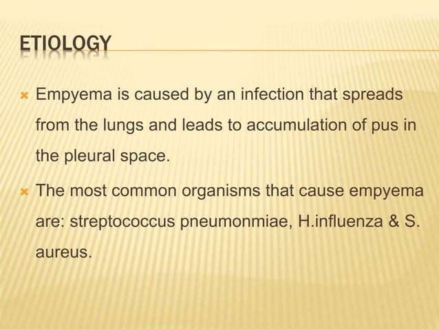 Empyema - Adult Health Nursing . power point | PPT