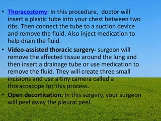 nursing management of patient with Empyema ppt | PPTX