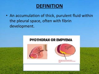 nursing management of patient with Empyema ppt | PPTX
