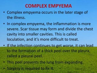 nursing management of patient with Empyema ppt | PPTX