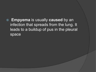 Empyema om new | PPTX