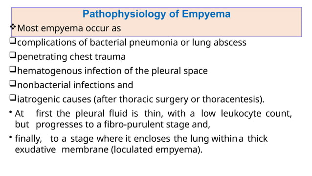 CHAPTER-IV RESPIRATORY SYSTEM empyema .ppt