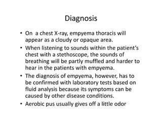 Empyema_copy CHEST CONDITIONS BY ONUKO GRAHAM | PDF