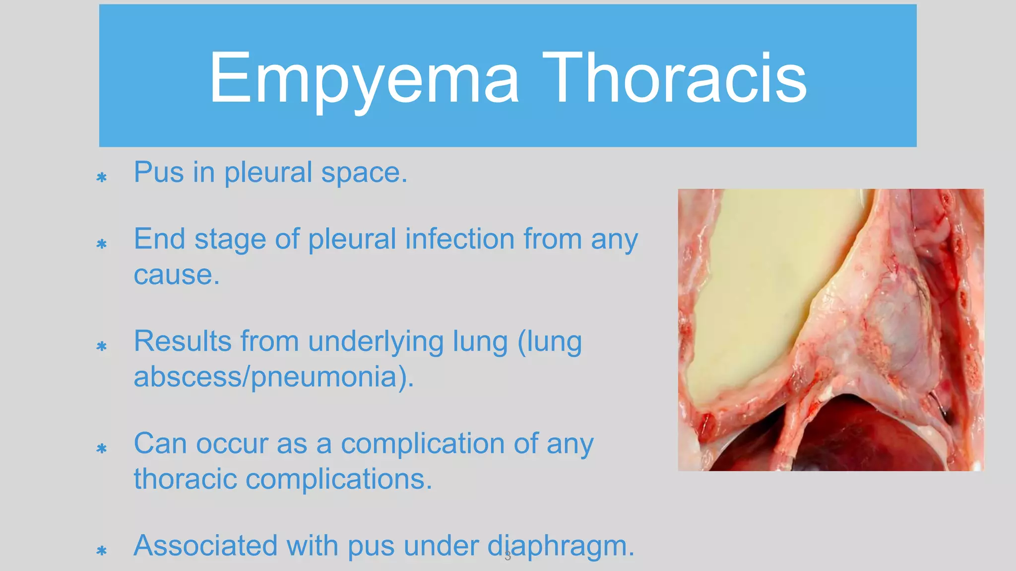 Empyema Thoracis Final Pptx