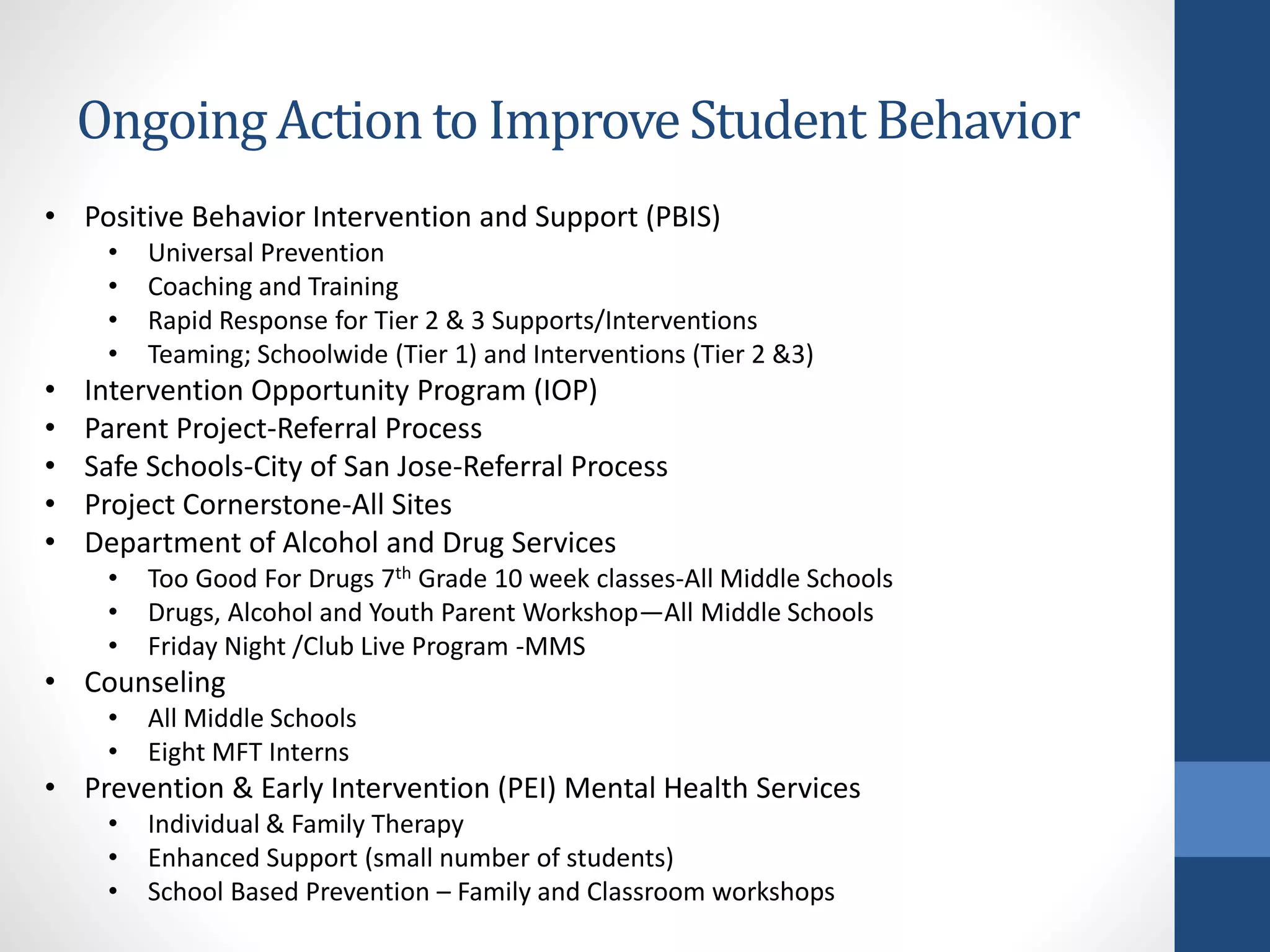 School-wide PBIS: Bridging Multiple Systems | PPT
