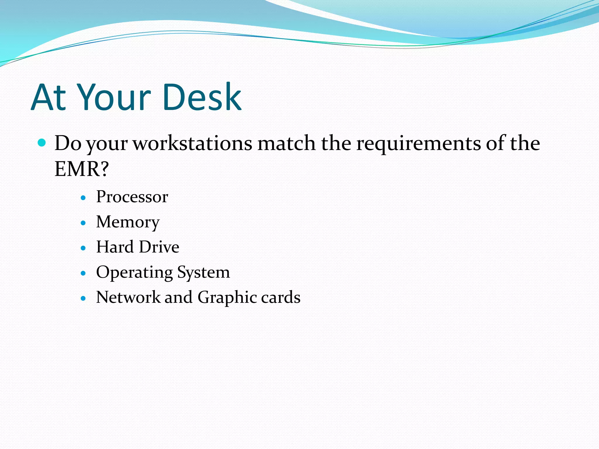 EMR and your Network Infrastructure | PPTX
