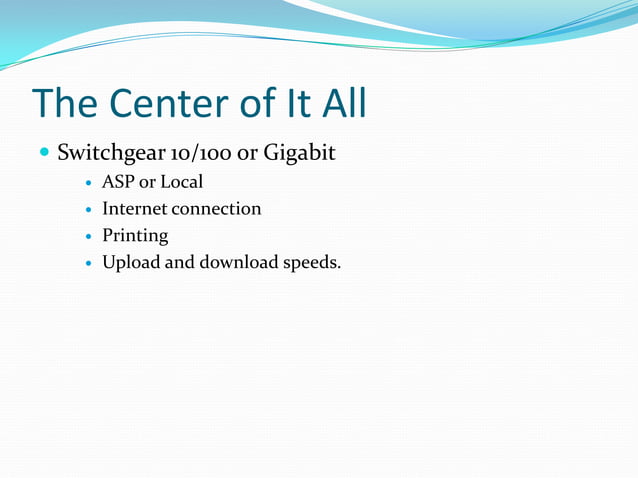 EMR and your Network Infrastructure | PPT