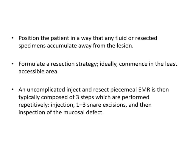 EMR/ endoscopic mucosal resection | PPTX | Digestive Disorders ...
