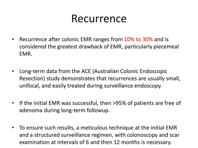 EMR/ endoscopic mucosal resection | PPTX | Digestive Disorders ...