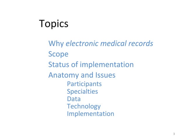Anatomy of an EMR System | PPT