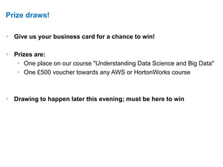 Matthew Bishop - A Quick Introduction to AWS Elastic MapReduce | PPT
