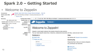 個人的にAmazon EMR5.0.0でSpark 2.0を使ってZeppelinでSQL集計してみる | PPT