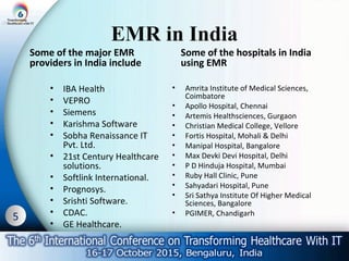 Penetration Electronic Medical Record in India | PPT