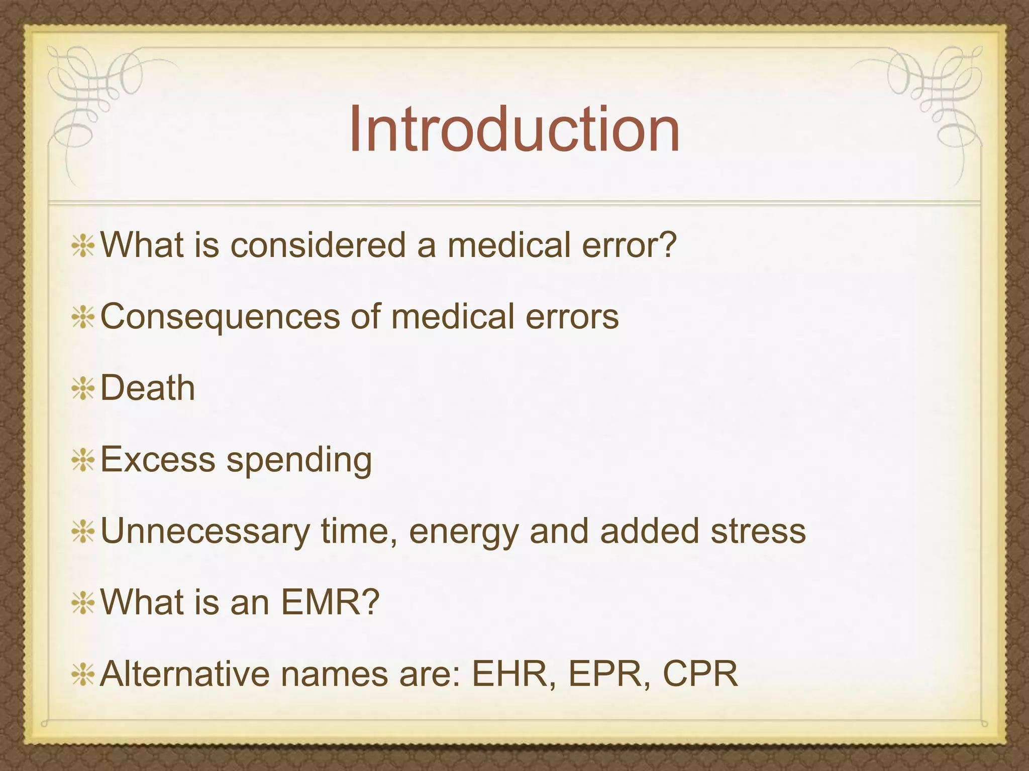 Emr powerpoint for IPM | PPT