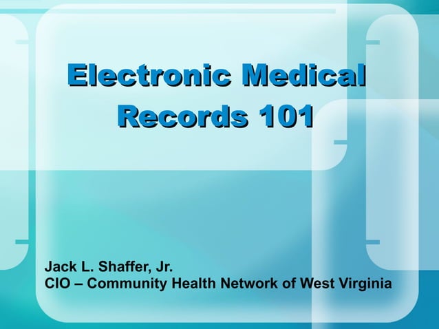 EMR 101 | PPT