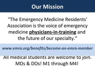 EMRA Medical Student Membership Benefits | PPT