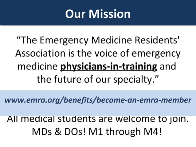 EMRA Medical Student Membership Benefits | PPT