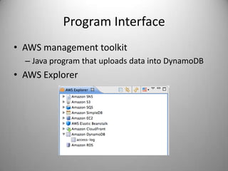 EMR and DynamoDB | PPT