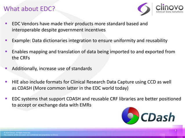 EMR and EDC Integration | PPTX