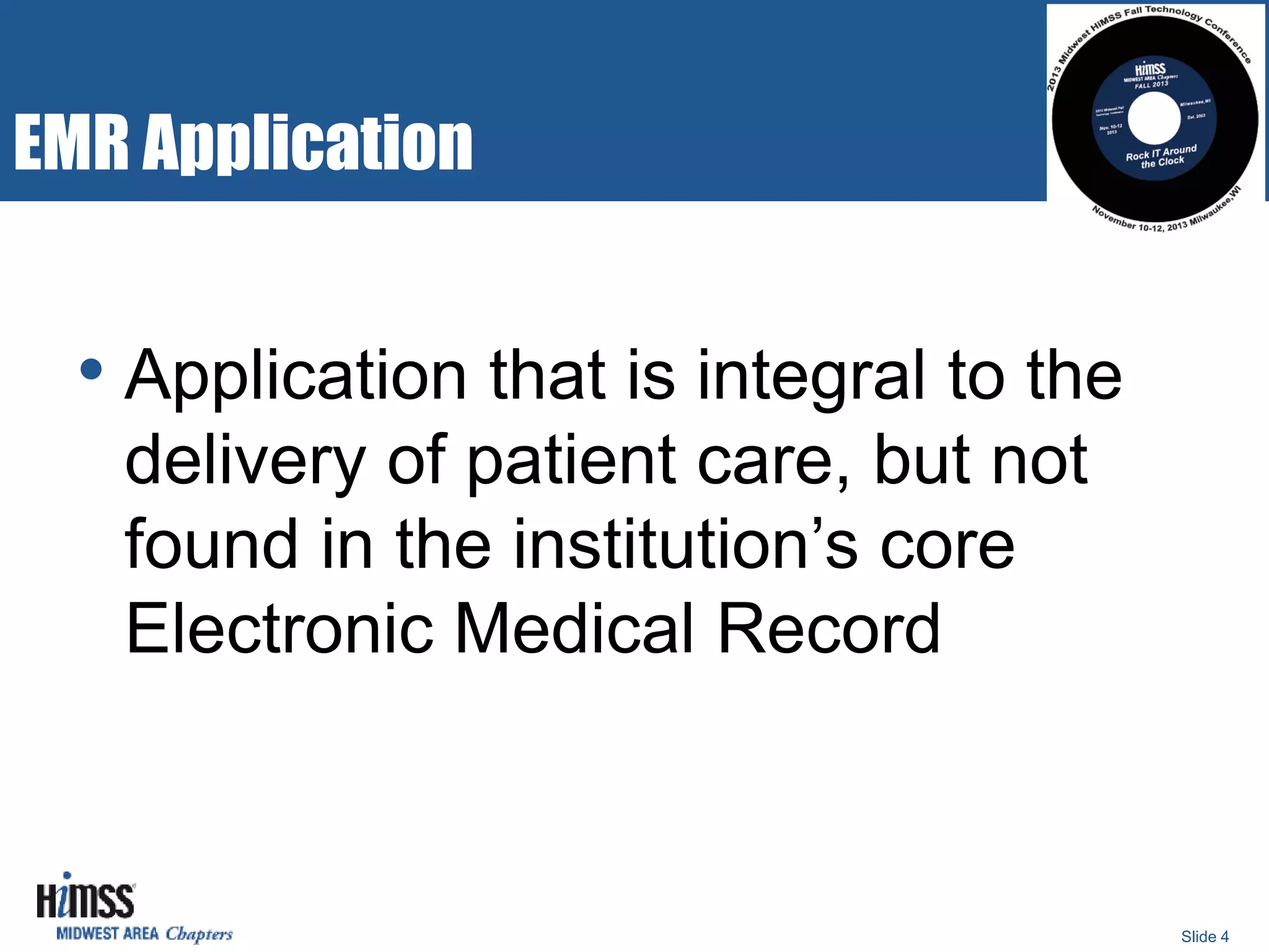 Establishing an EMR Application Ecosystem | PDF