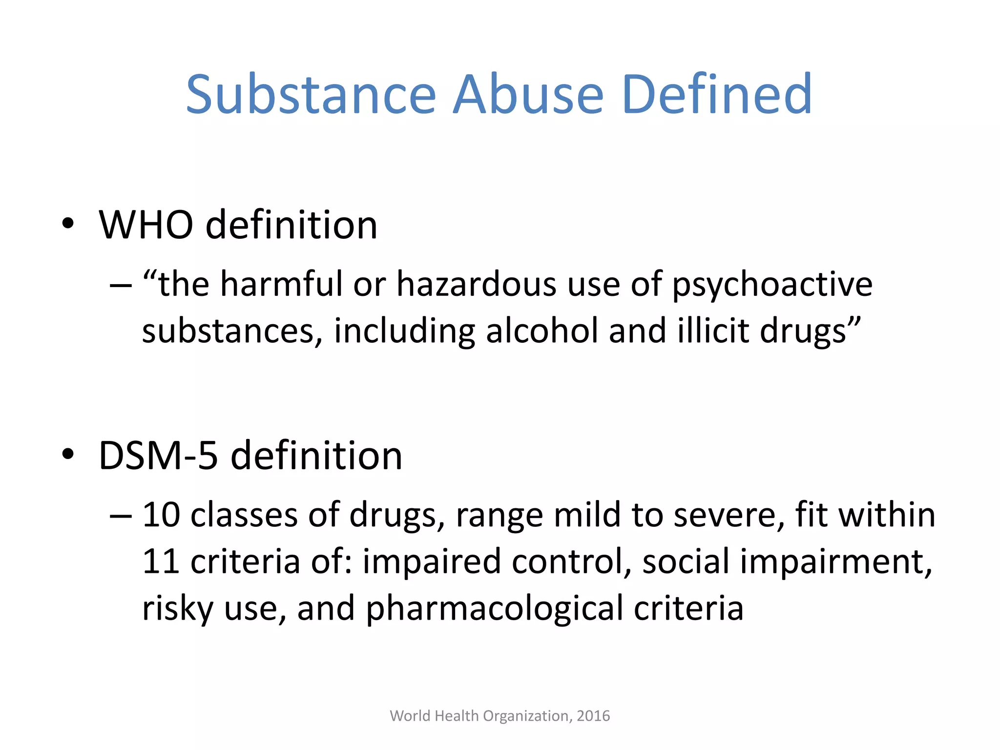 Substance Abuse and the ED | PPTX | Illegal Drugs, Tobacco, eCigarettes ...