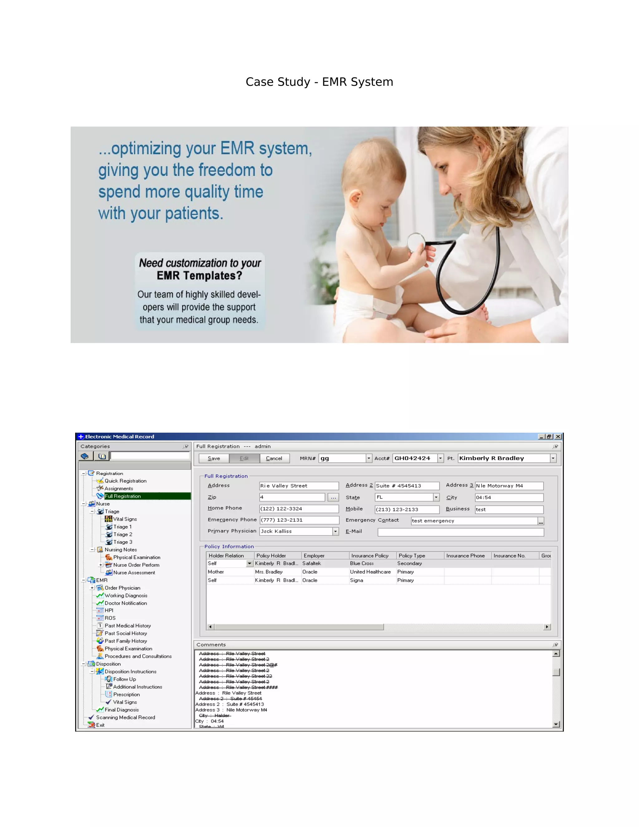 Emr case study | PDF | Healthcare Industry | Industries