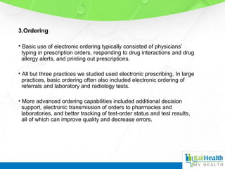 Electronic medical record for clinic | PPT