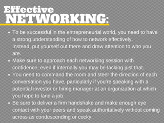 Business Skills Part I: Networking | PDF