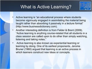 The Basics of Active Learning | PPT