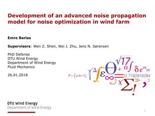 Wind Turbine/Farm Noise : Propagation Modelling | PPTX