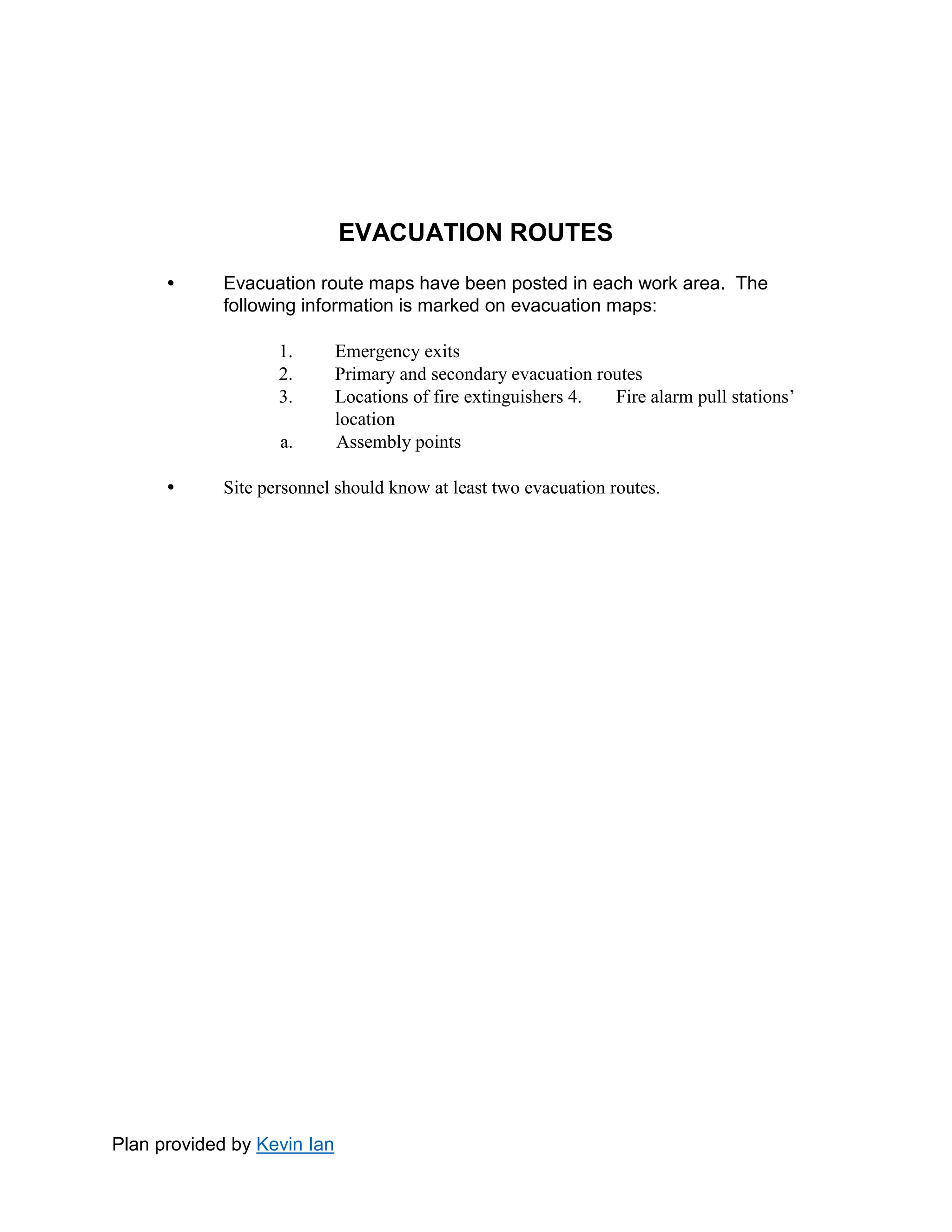 Emergency Action Plan Template | PDF