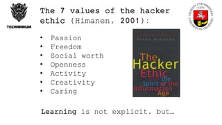 Technarium hackerspace: informal science & technology learning | PPT | Free Download